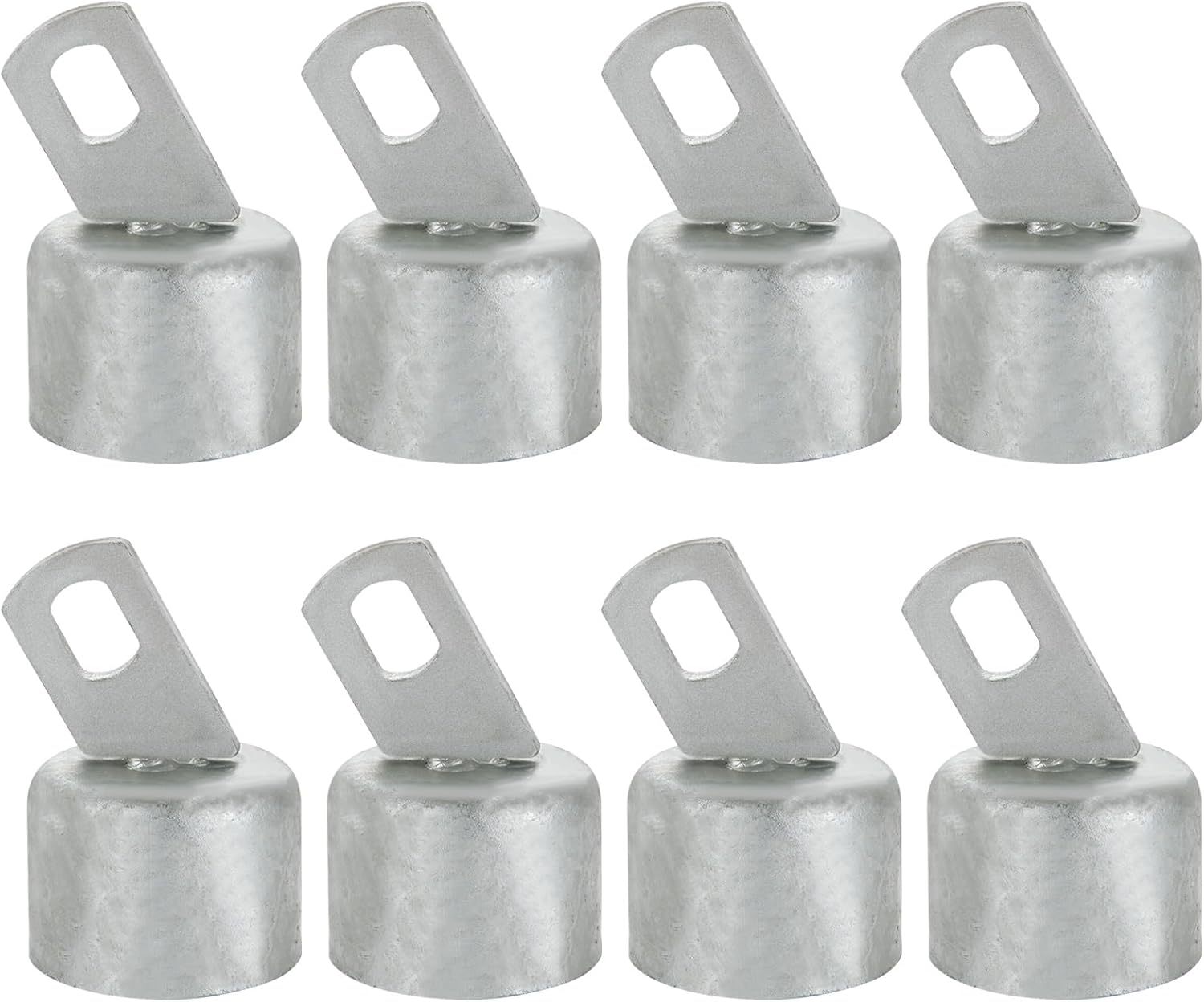 Amazon.com : 8 Pcs 1-5/8" Top Rail End Galvanized Steel Chain Link ...