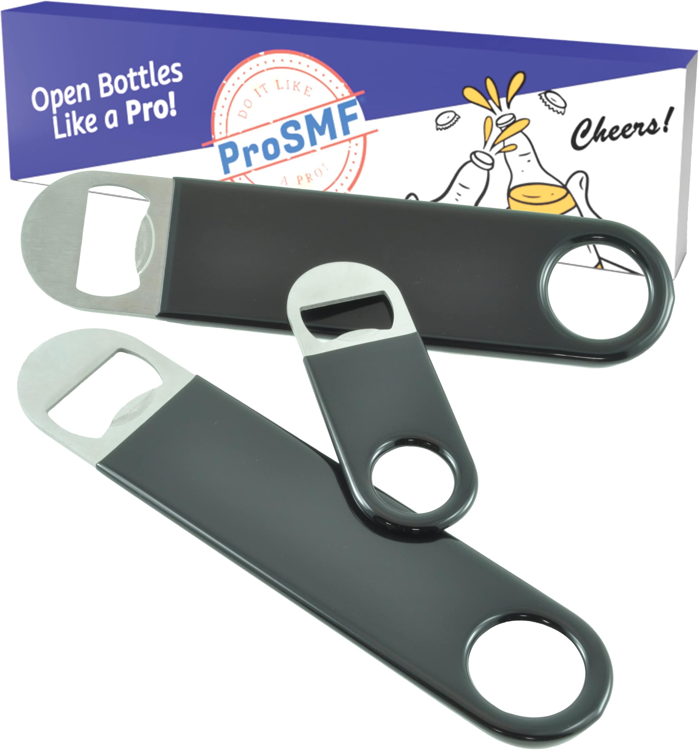 Amazon.com: SBAOBSQIQ Stainless Steel Keychain Beer Bottle Opener 2Pcs ...