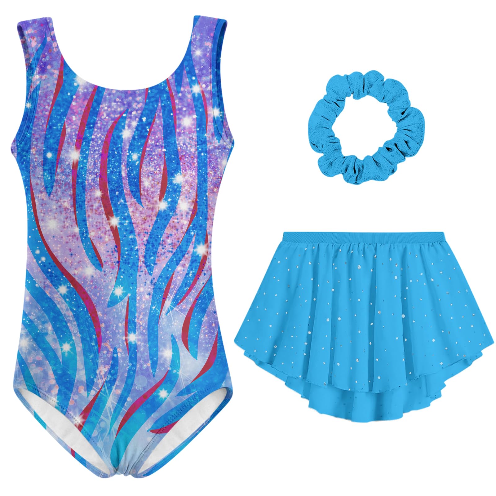 Snapklik.com : Idgreatim Gymnastics Leotards For Girls 6T 7T Sparkly ...