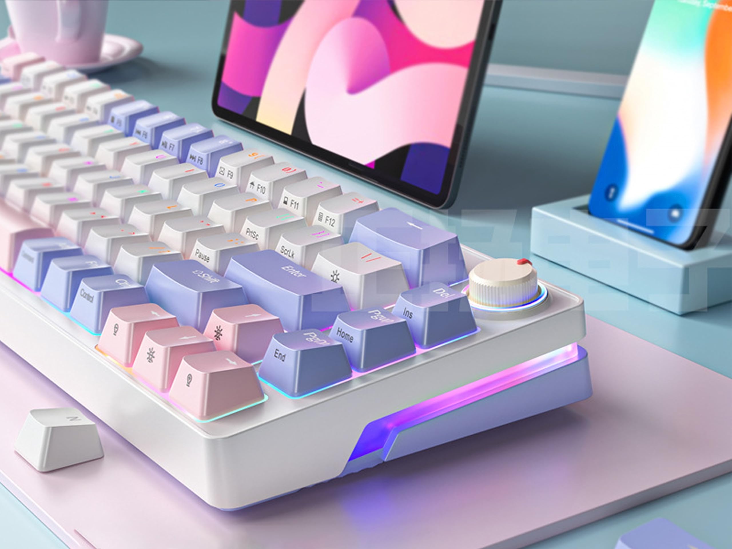 Buy SAMA SM68 Wired Gaming Mechanical Keyboard Type C 2.4G Bluetooth ...