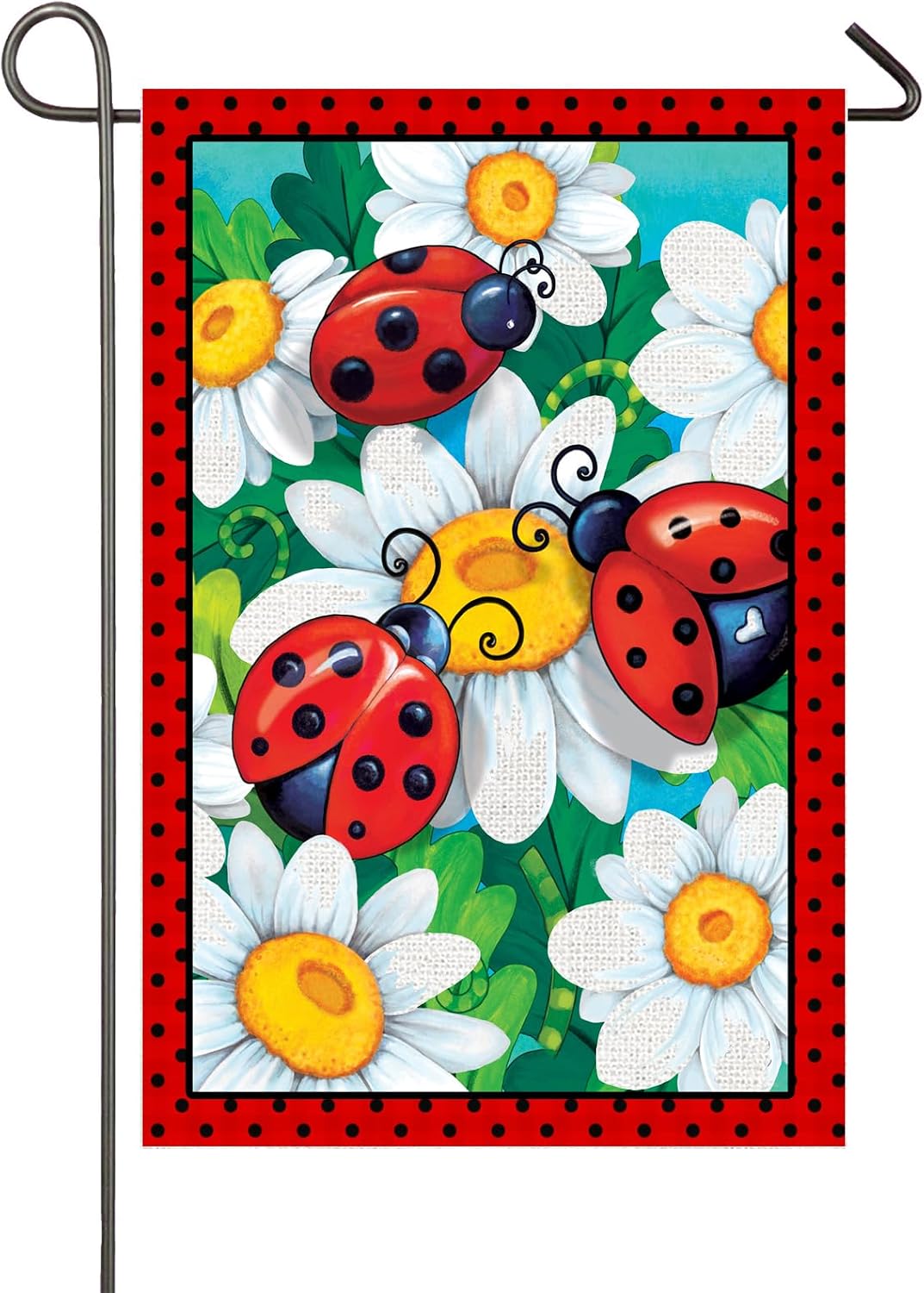 Amazon.com : Ladybug Garden Flags for Outside Spring Summer Ladybugs ...