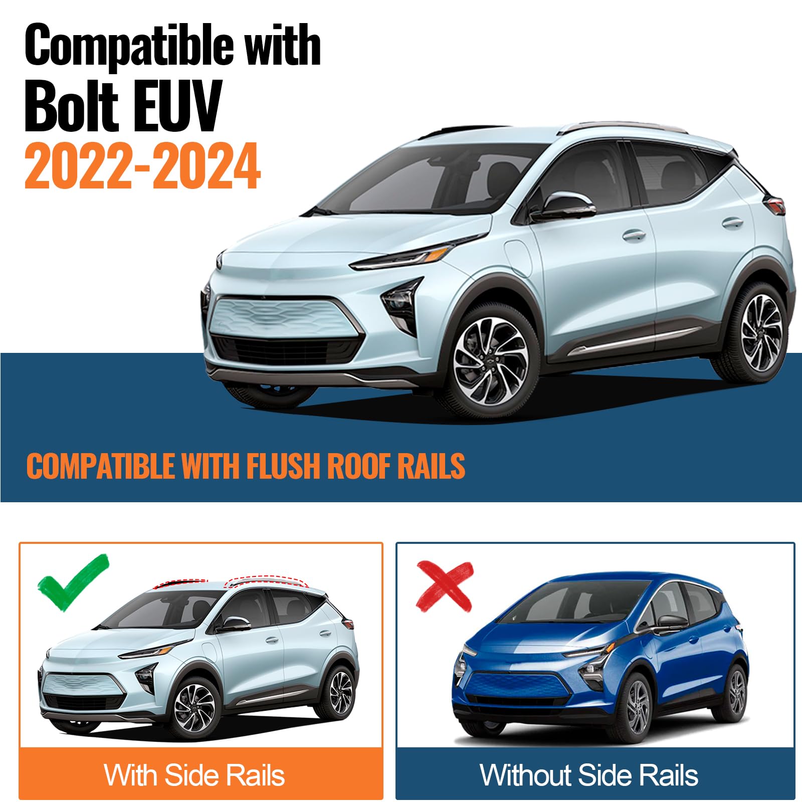 Snapklik.com : Wonderdriver Roof Rack Cross Bars 220lb Fit For Chevy ...