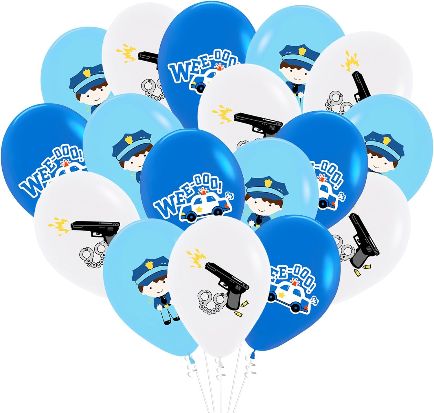 Amazon.com: 24 Pieces Police Theme Party Decorations Set Police Party ...