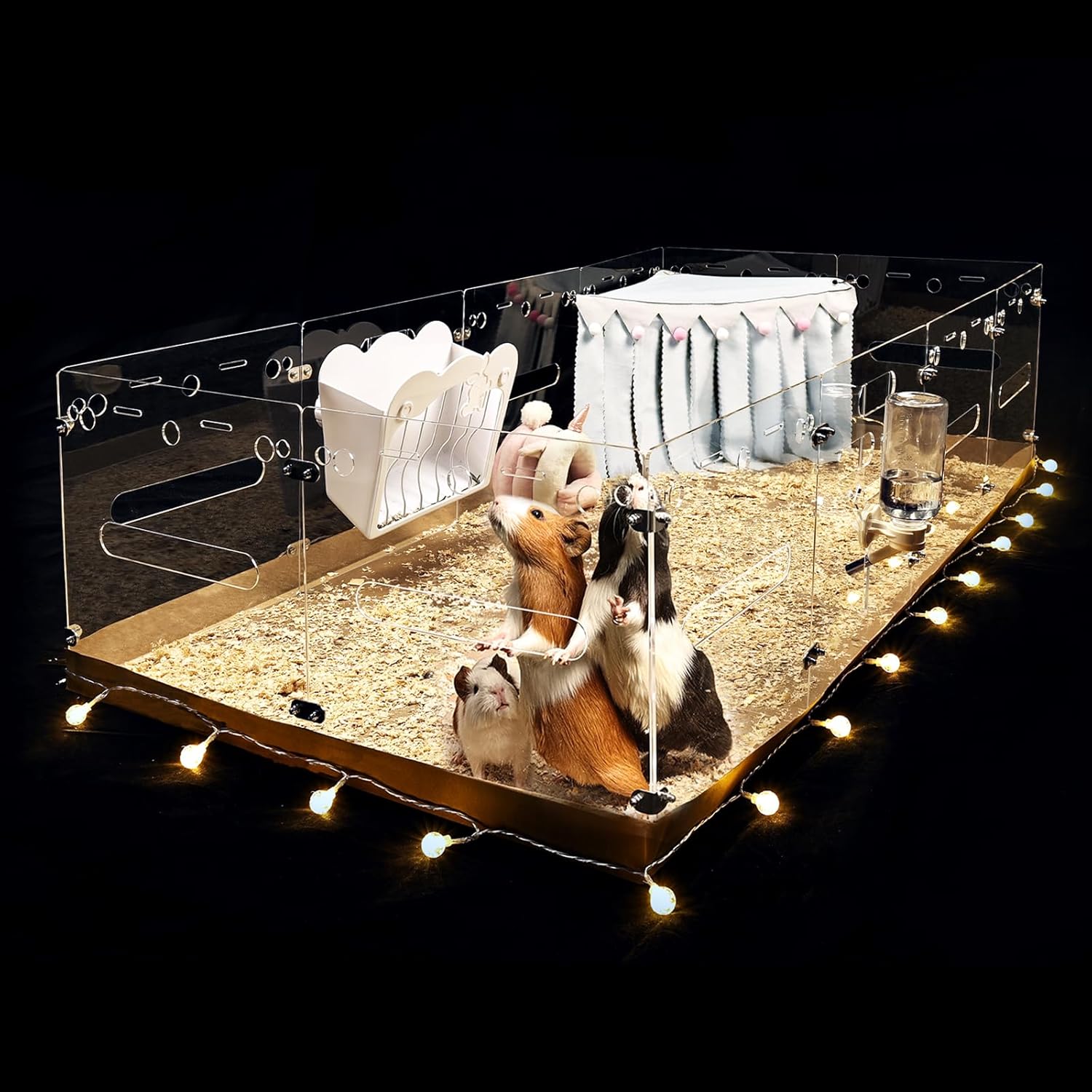 Amazon.com : FUNZEAL Guinea Pig Cages-8 Sq.Ft Acrylic Guinea Pig House ...