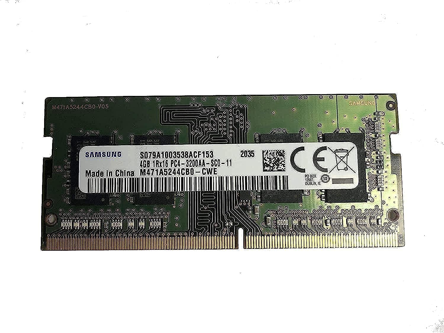 Samsung 16GB DDR4 3200MHz SODIMM PC4-25600 CL22 2Rx8 1.2V 260-Pin SO ...