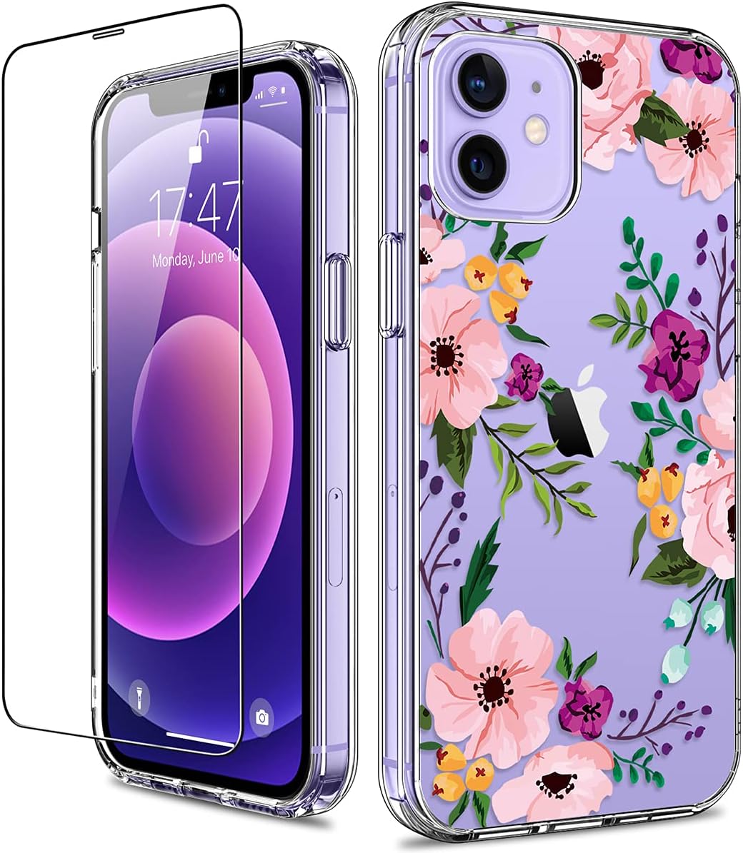 GVIEWIN - Funda para iPhone 12 y iPhone 12 Pro con protector de ...