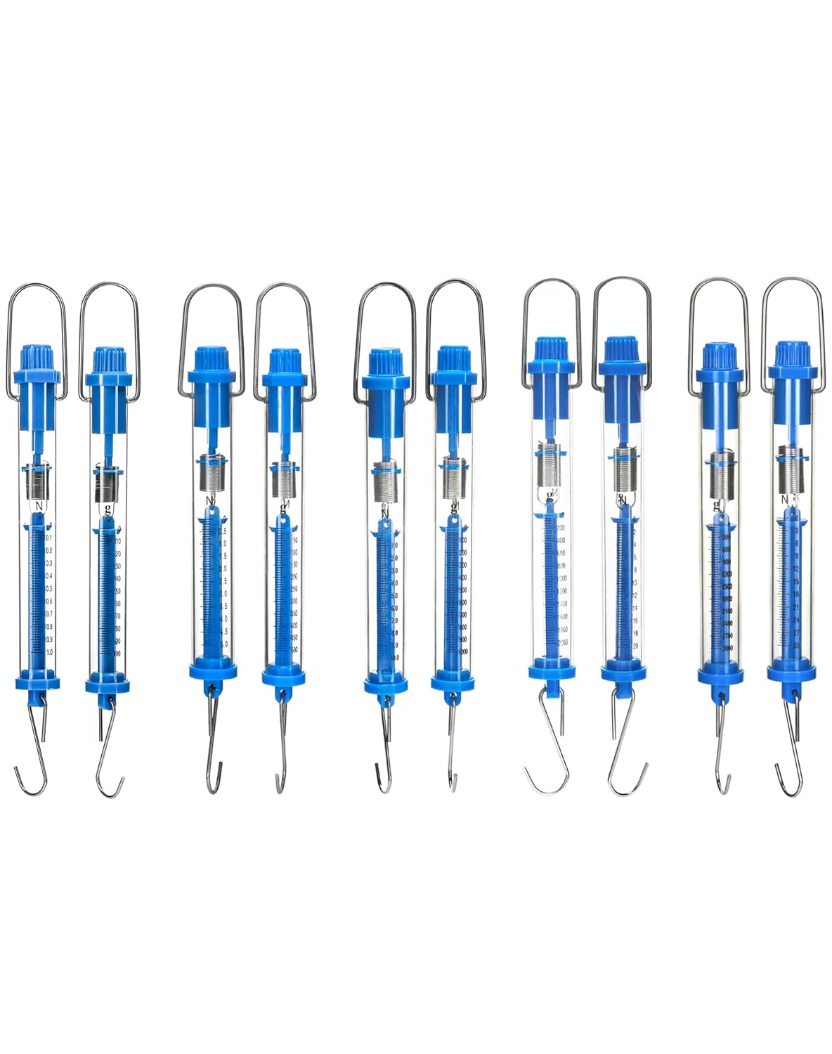 Amazon.com: QWORK Spring Scale, Set of 10Transparent Spring Balance ...