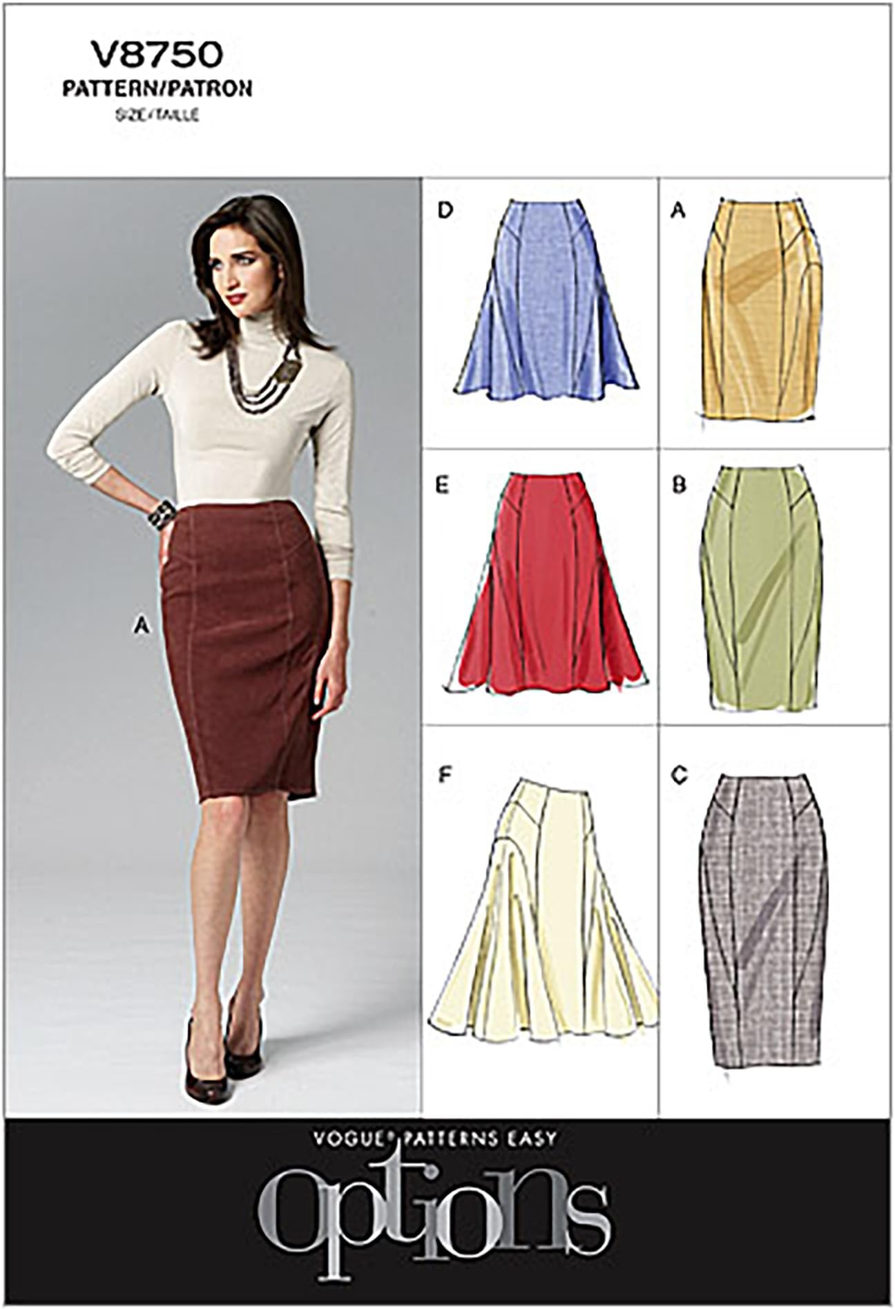 New Look Sewing Pattern N6623 Misses' Skirt in Three Lengths, Paper ...