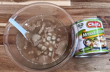 Amazon.com: CHATA White Menudo, Beef Tripe Stew with Hominy, 25 Oz Can ...