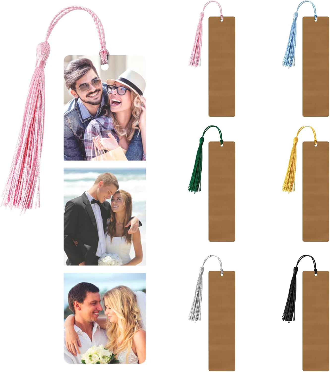 Amazon.com: Custom Bookmarks for Men Women with Picture Text ...