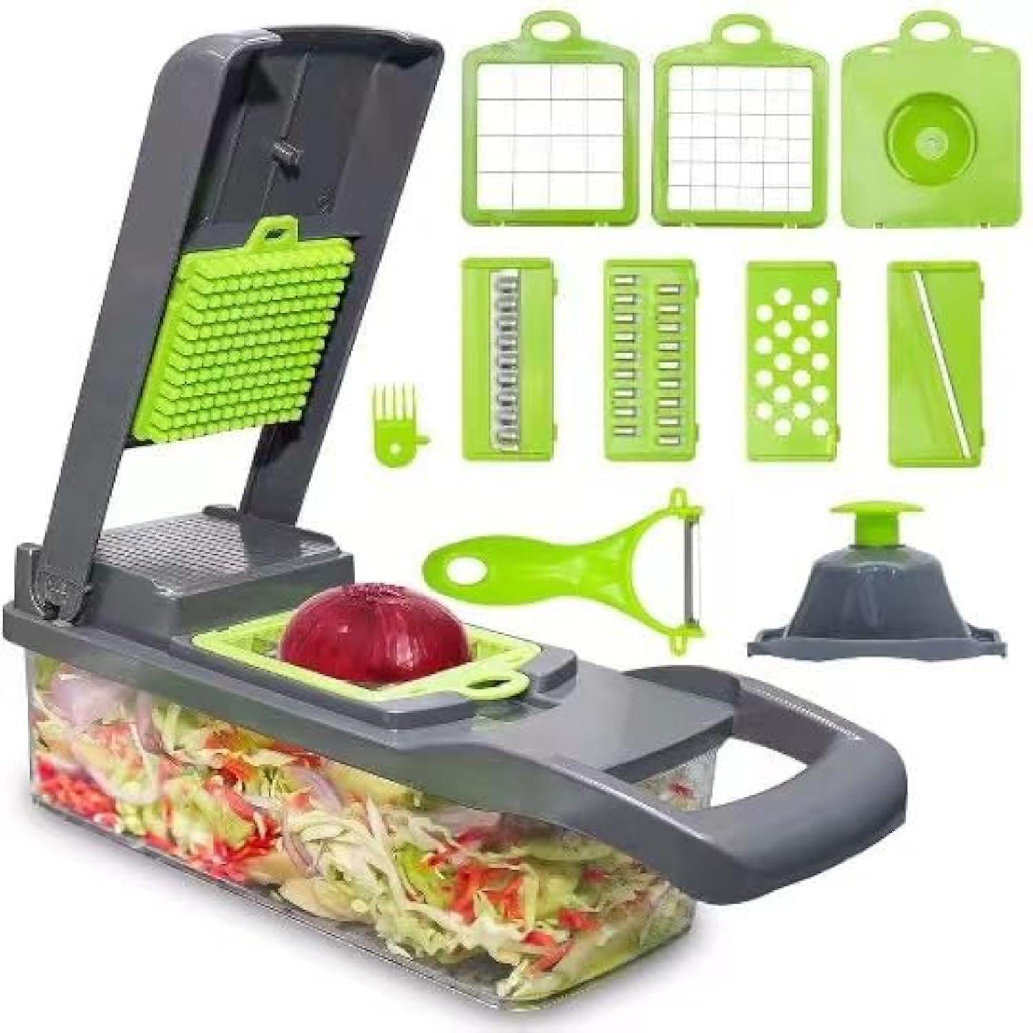 Amazon.com: LSLCQW Vegetable Chopper, Pro Onion Chopper, 16 in ...