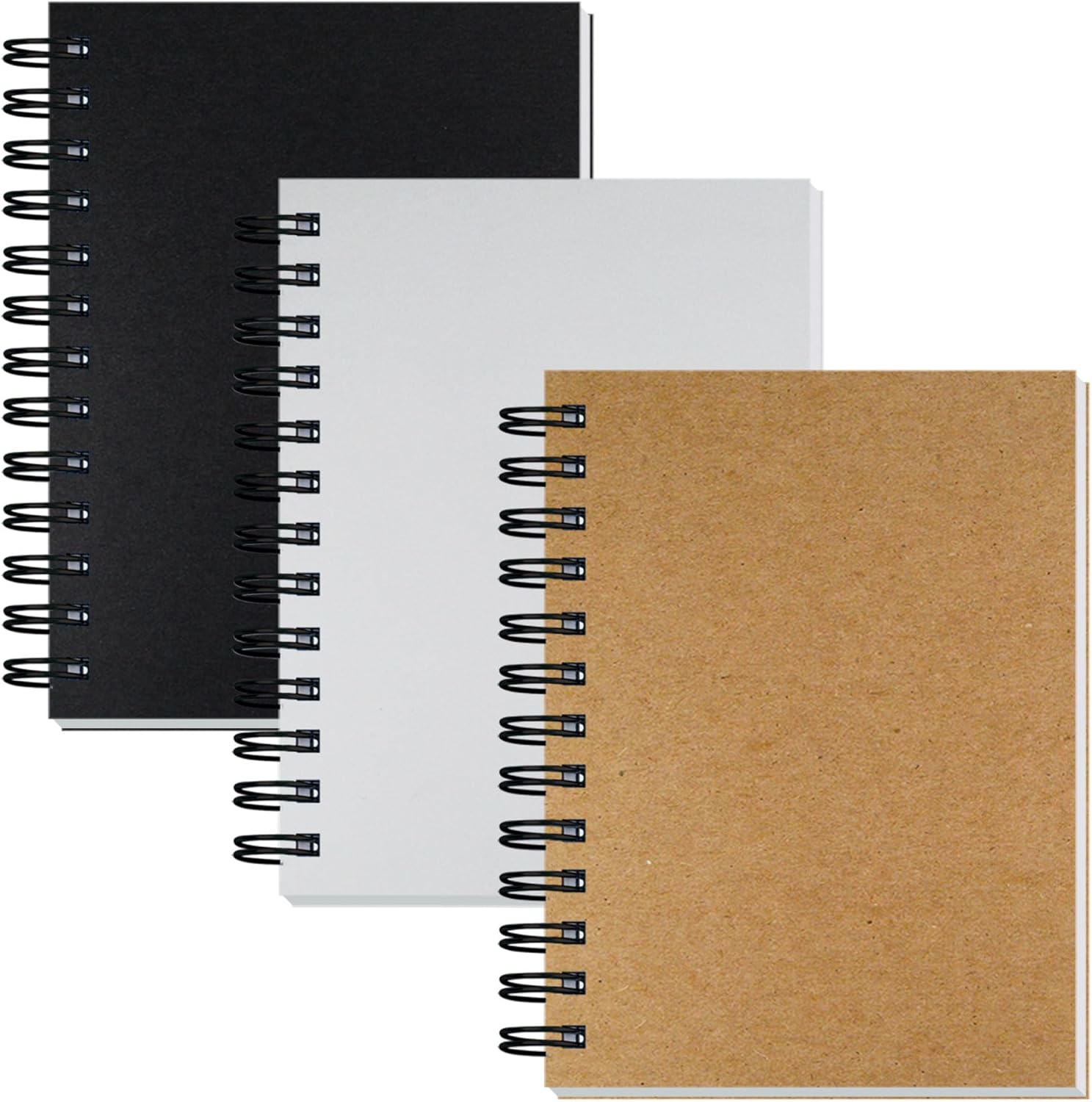 Amazon.com : DRUM-LINE 3 Count Grid Graph Journal 5" x 7" Spiral ...