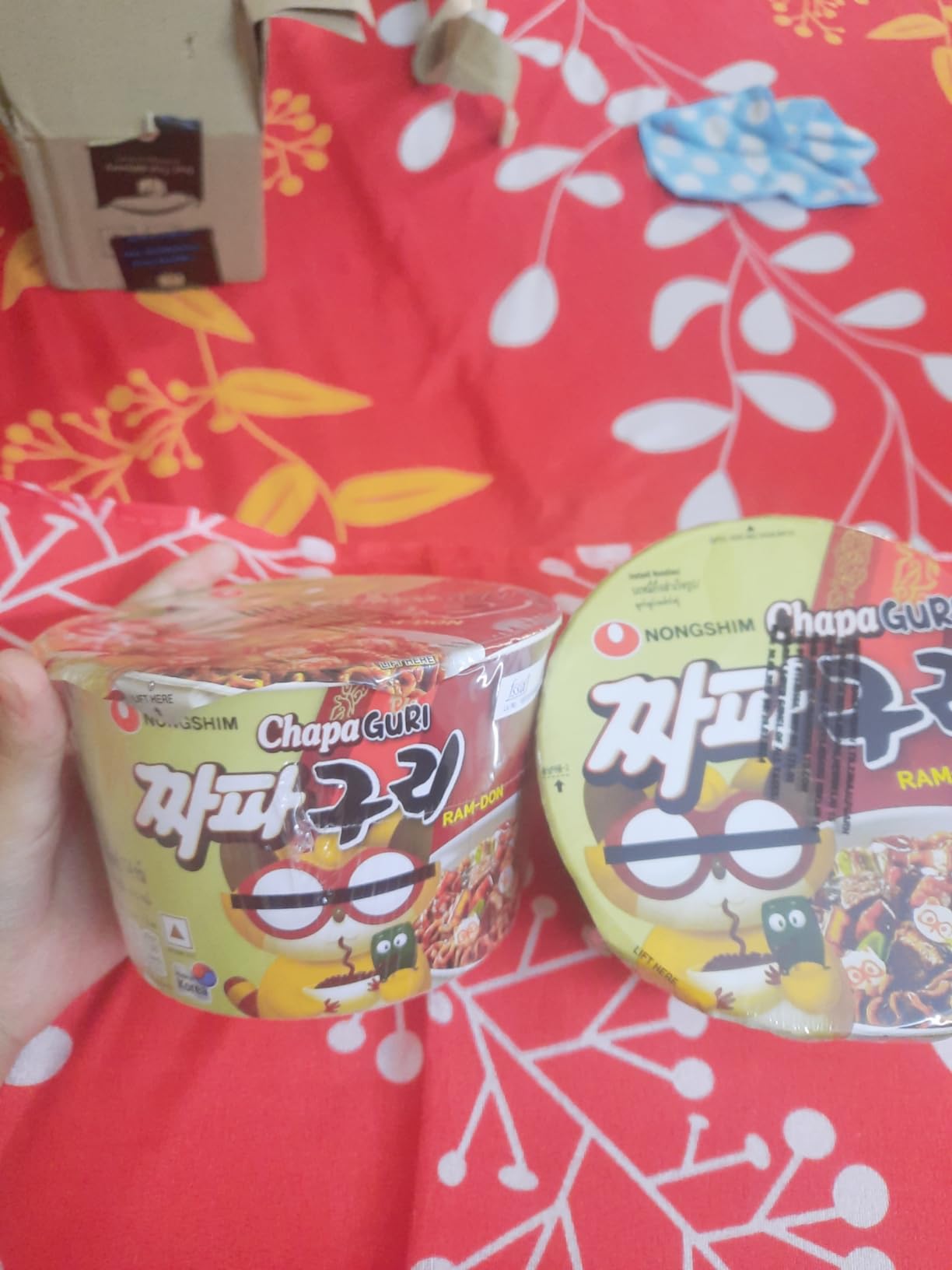 Nongshim Big Bowl Angry Chapa Guri (Super Spicy)-114gm & Hot N Spicy ...