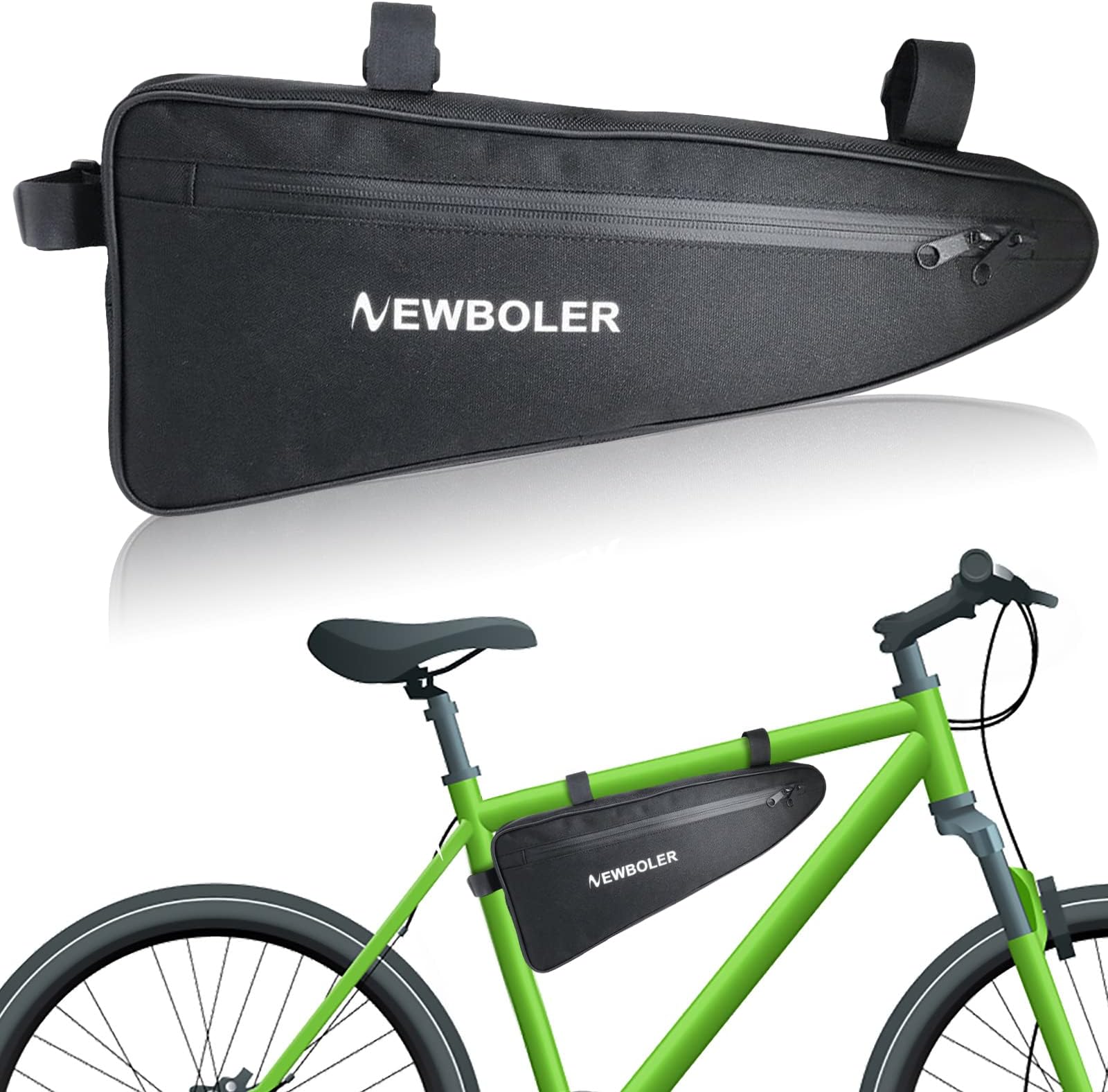 Kytpyi Bike Frame Bag, Bike Bag, 2L Large Capacity Bike Triangle Frame ...