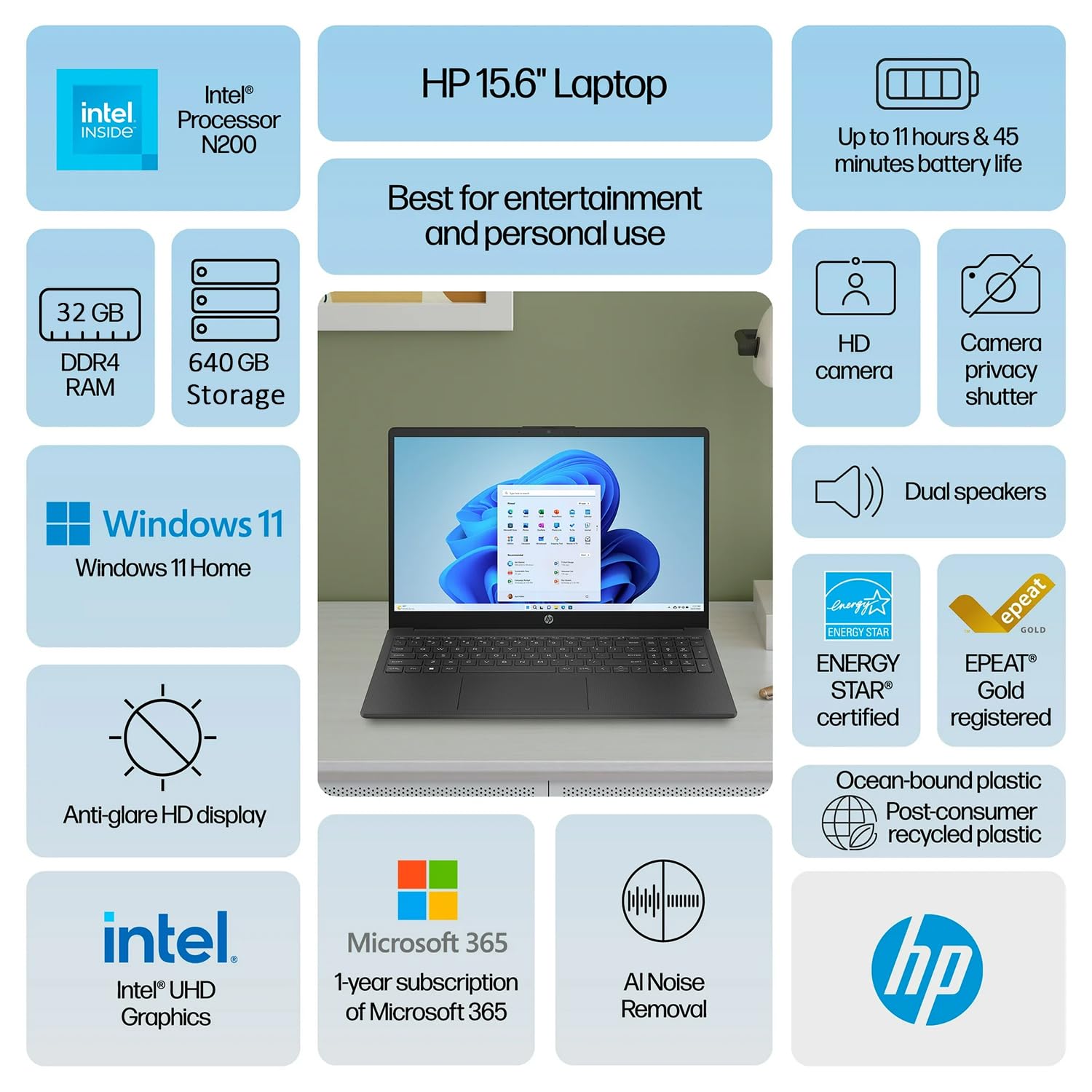 Ultrabook HP 15 • CPU Intel d... - B0DY2YQ1DJ | Encarguelo.com