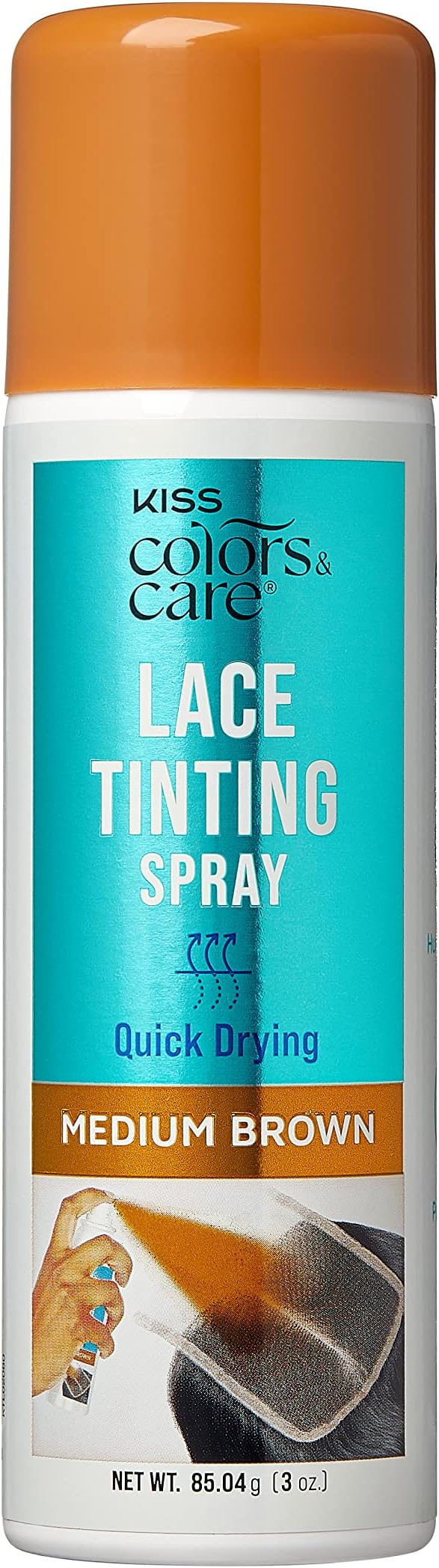Amazon.com : KISS Colors & Care Quick Drying Lace Tinting Spray, Medium ...