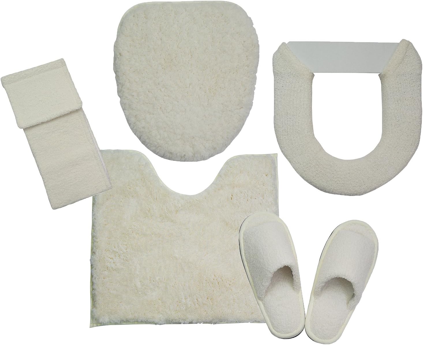 Amazon.com: Doux Toilet 5 Piece Set Cleaning Heating Toilet Seat for ...