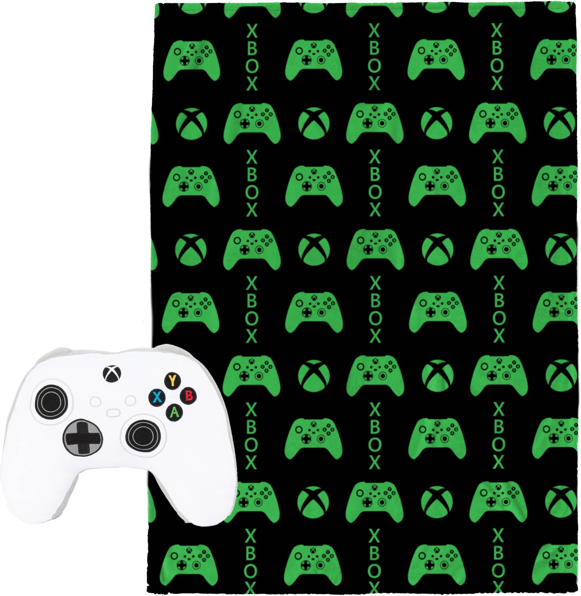 Amazon.com: Jay Franco Xbox Pillow and Throw Blanket Bundle : Home ...