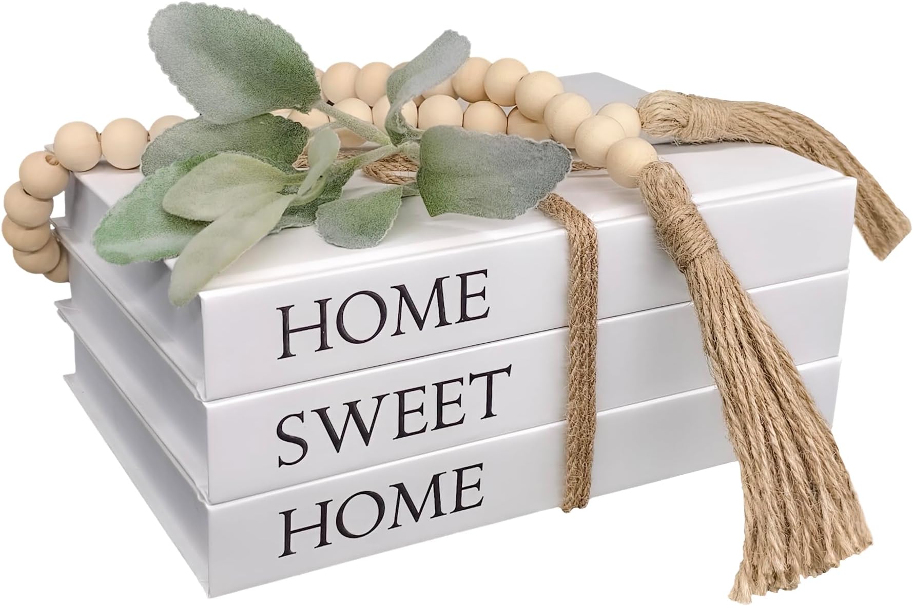 Amazon.com: Linen Covered Decorative Books for Home Decor, Farmhouse ...