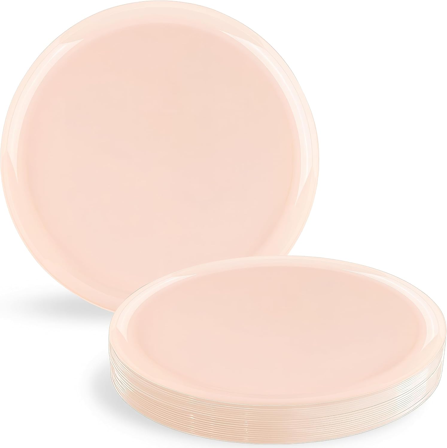 Amazon.com: Blue Sky Edge Collection Pink Disposable Plates 6.3" - 10 ...