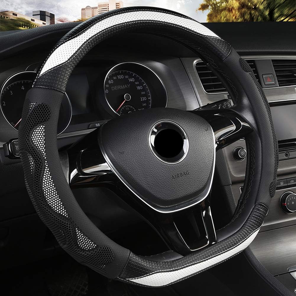 Amazon.com: Gmngis D Shape Car Steering Wheel Cover, Universal 15 inch ...
