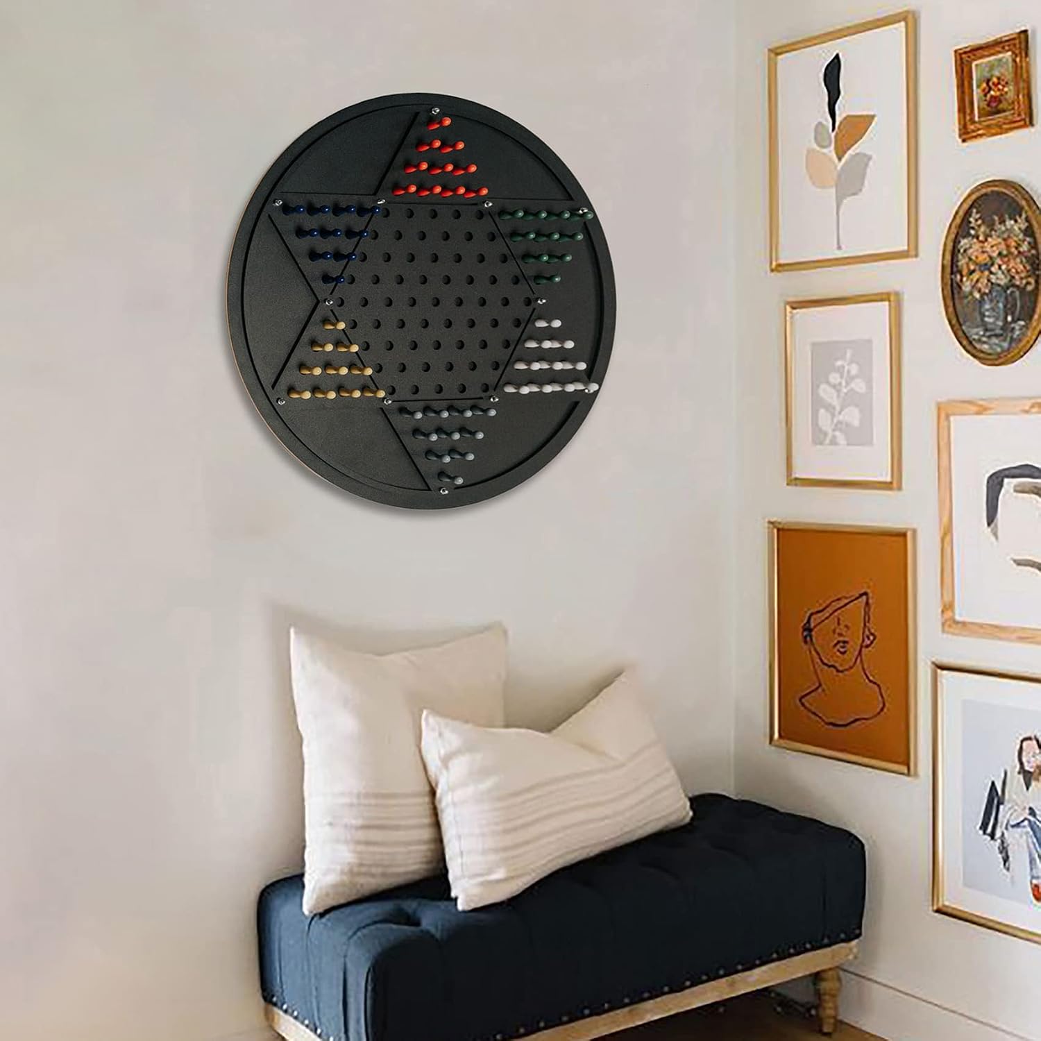 Amazon.com: Archtwain Chinese Checkers Wall Hanging Game Board : Toys ...