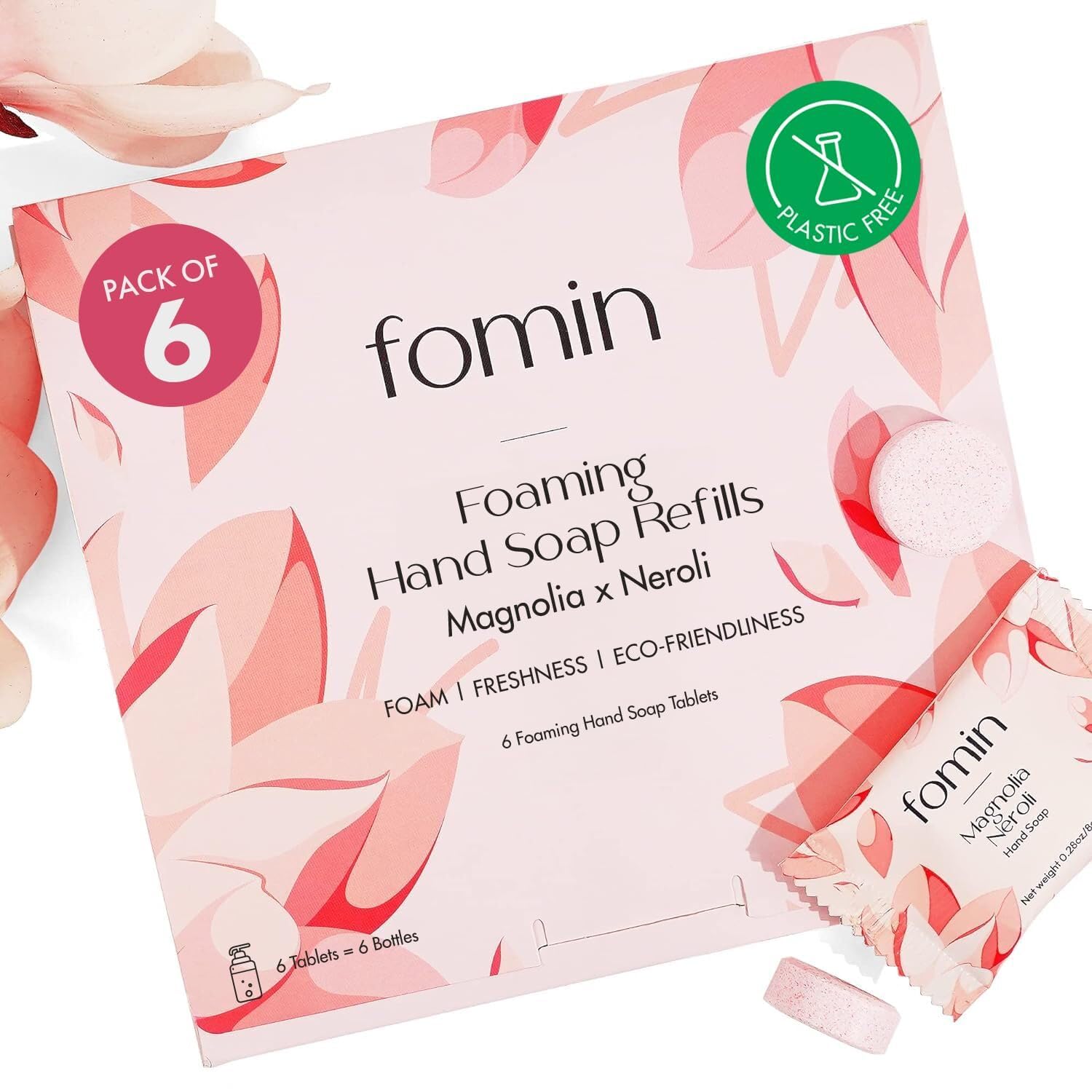 Amazon.com : FOMIN Foaming Hand Soap Tablets (6 Count) - Makes 48 fl oz ...