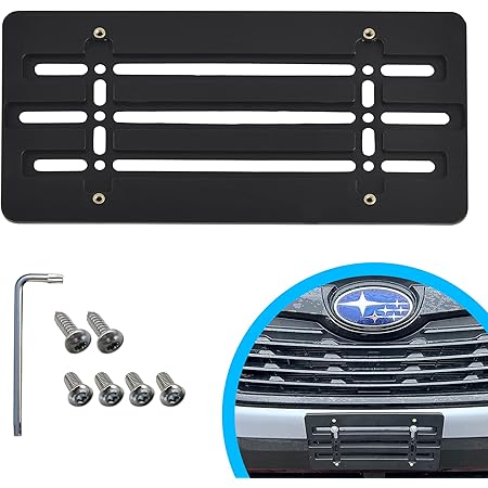 Amazon.com: Genuine Subaru SOA342L120 Front License Plate Bracket, 1 ...
