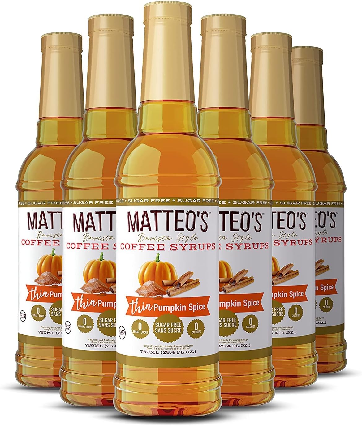Matteo's Sugar Free Coffee Flavoring Syrup, Pumpkin Spice, Delicious ...