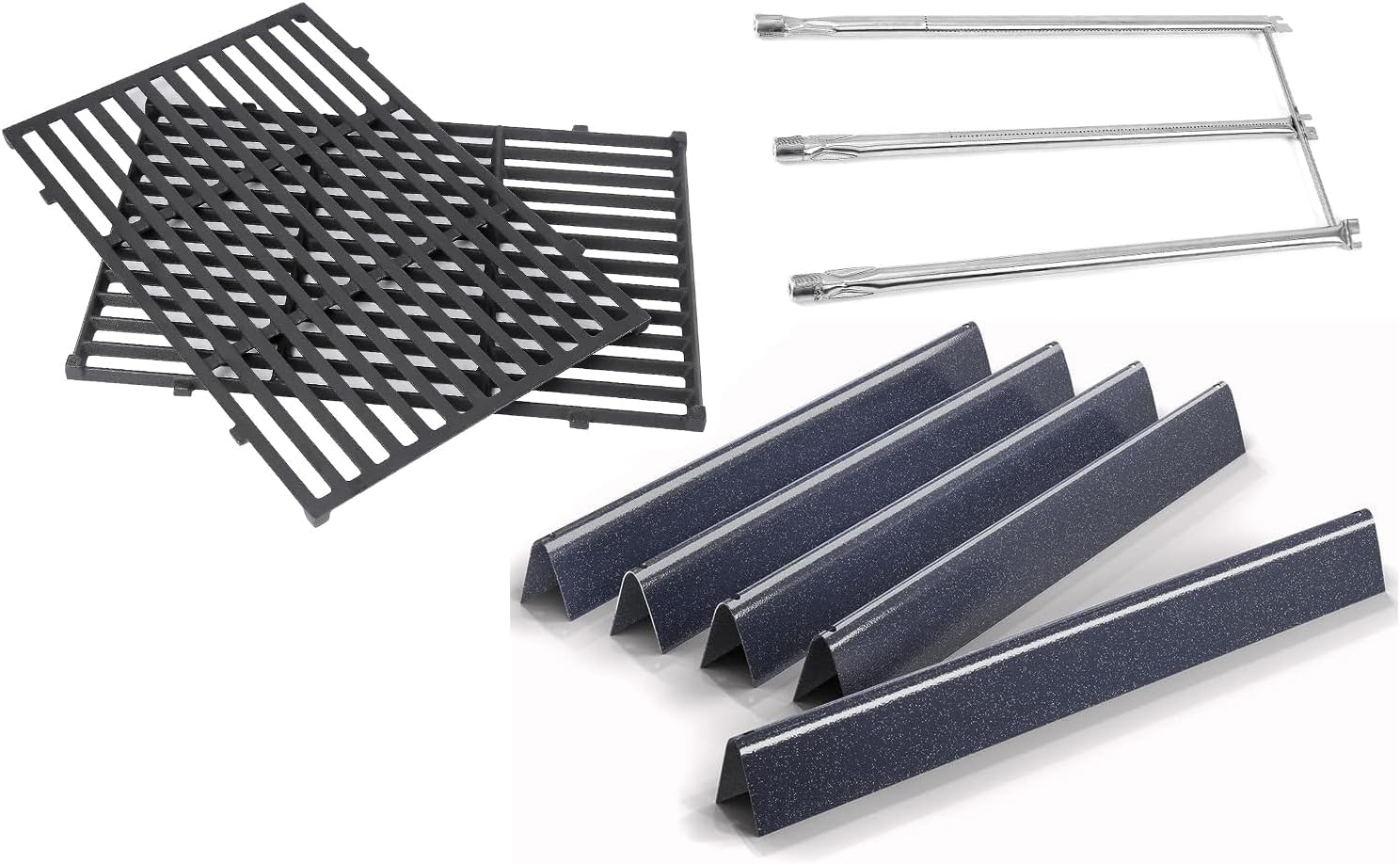 Amazon.com : QuliMetal 7508 Grill Burner Tube Set, Grill Grates and ...