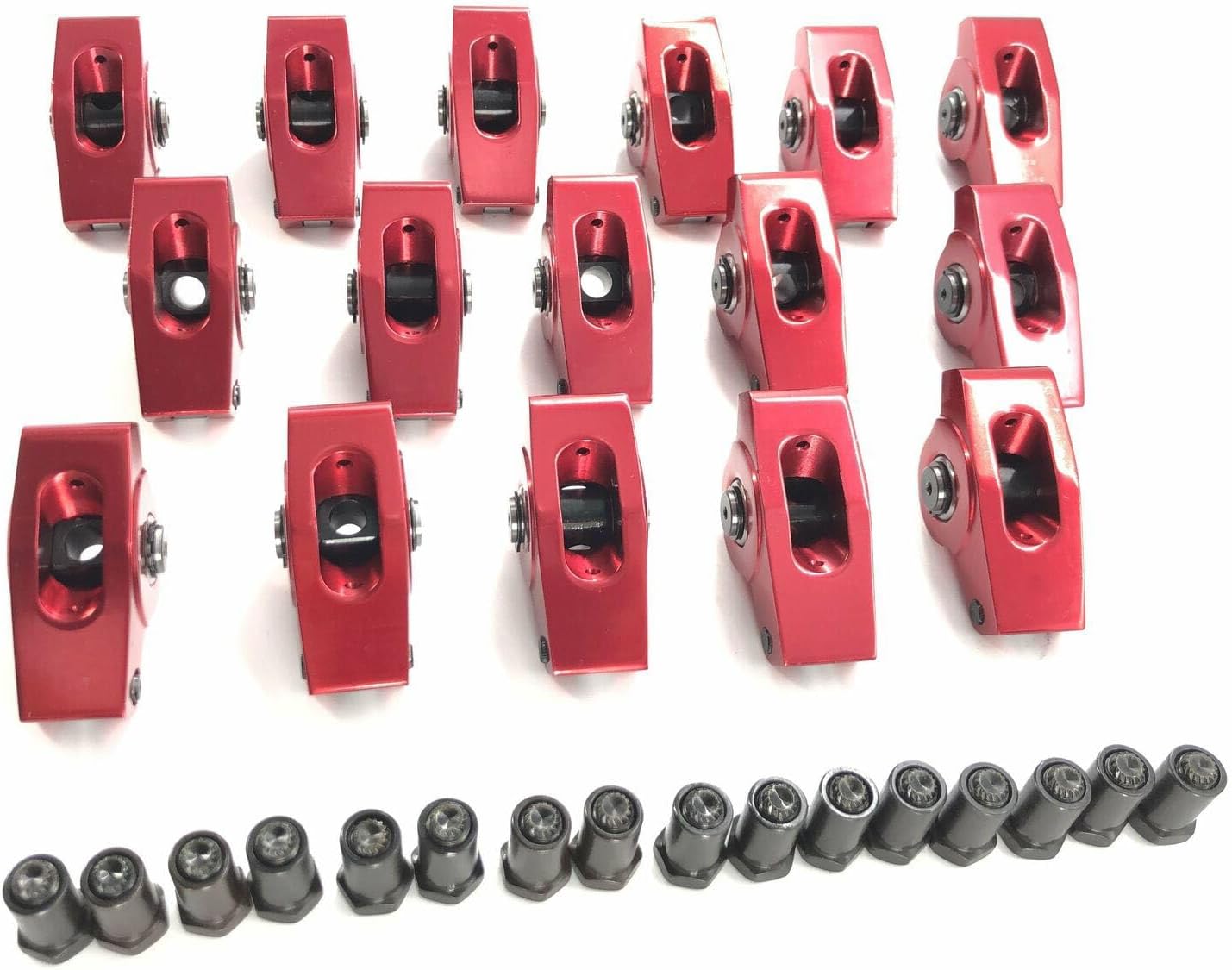 Amazon.com: Aluminum Roller Rocker Arm 7/16" 1.6 Ratio for SBF Small ...