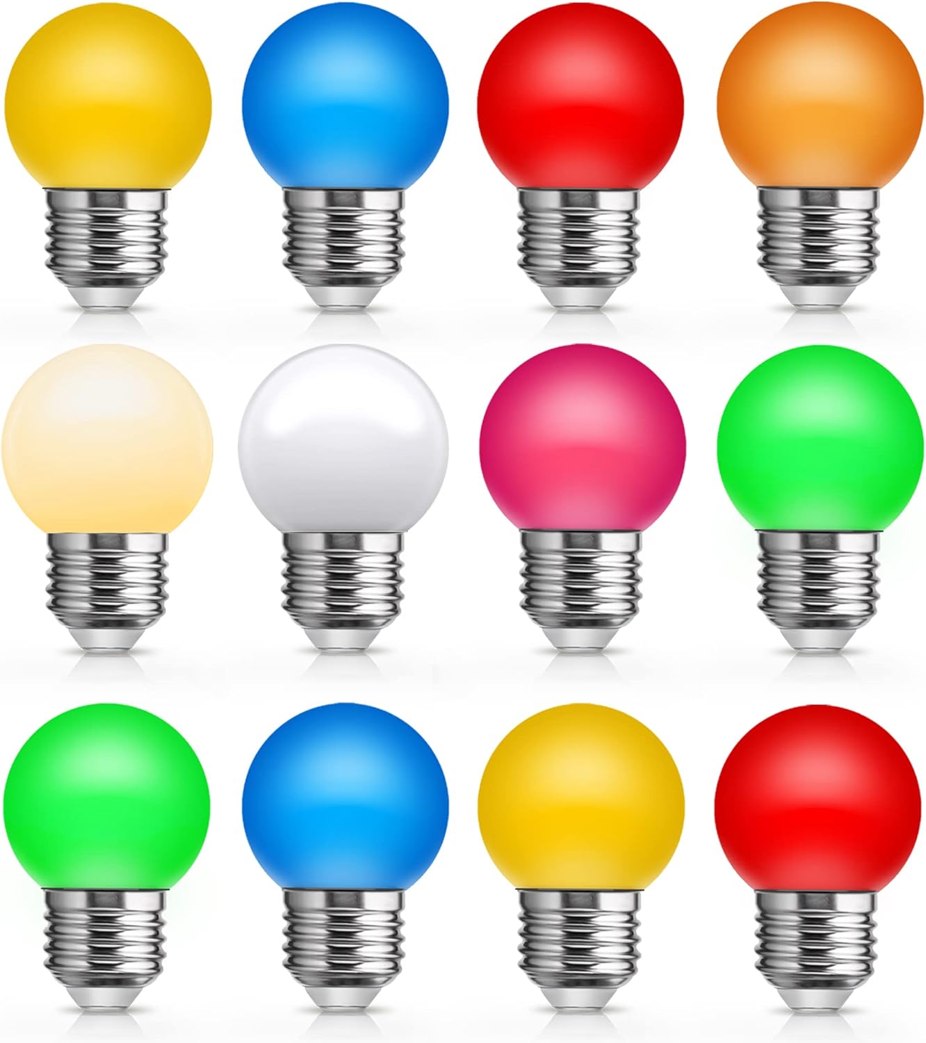 JandCase LED Multi-Colored Light Bulbs, 12 Pack - Amazon.com