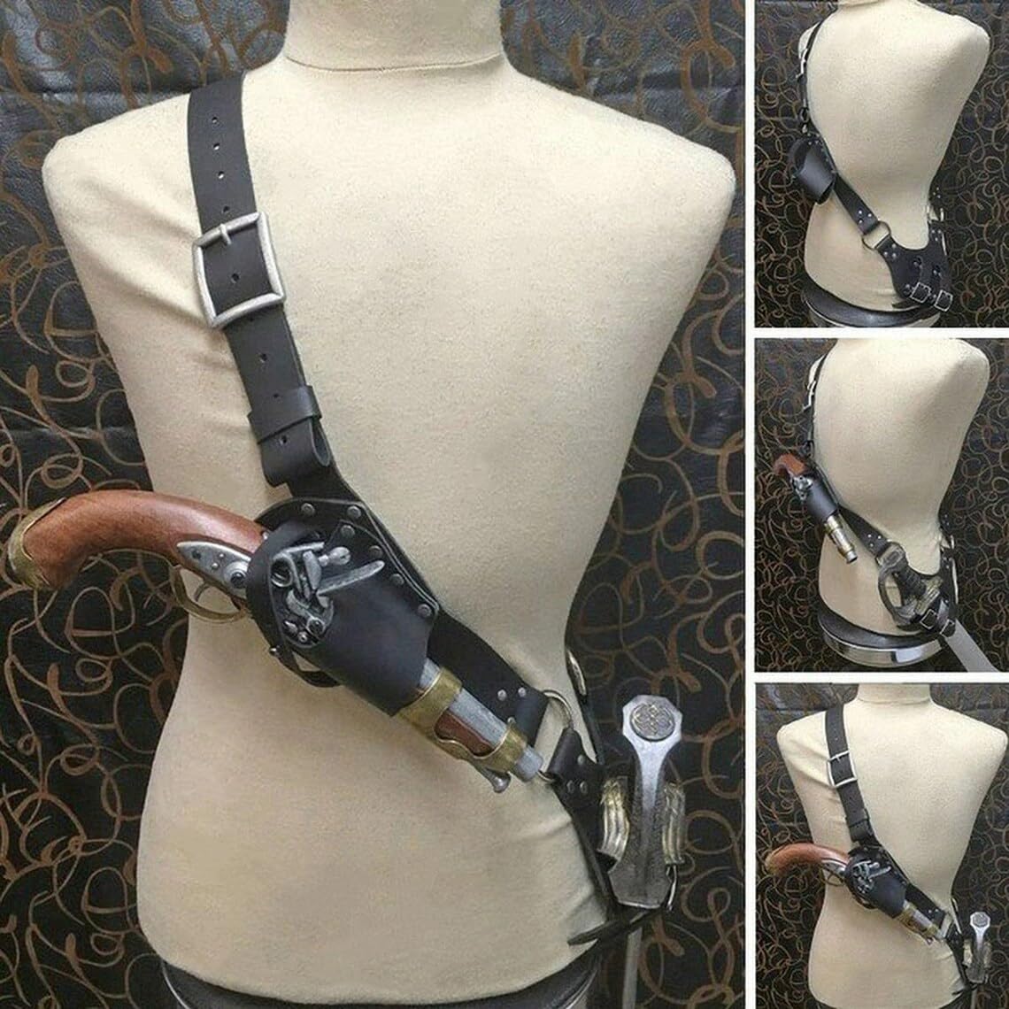Sword Frog Medieval Leather Sword Belt Dagger Holster - Adjustable ...