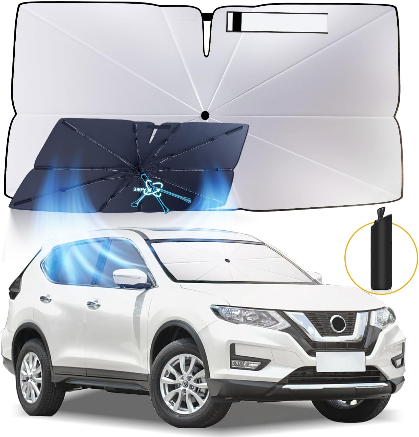 Amazon.com: Windshield Sun Shade Umbrella: for Nissan Rogue/Rogue ...