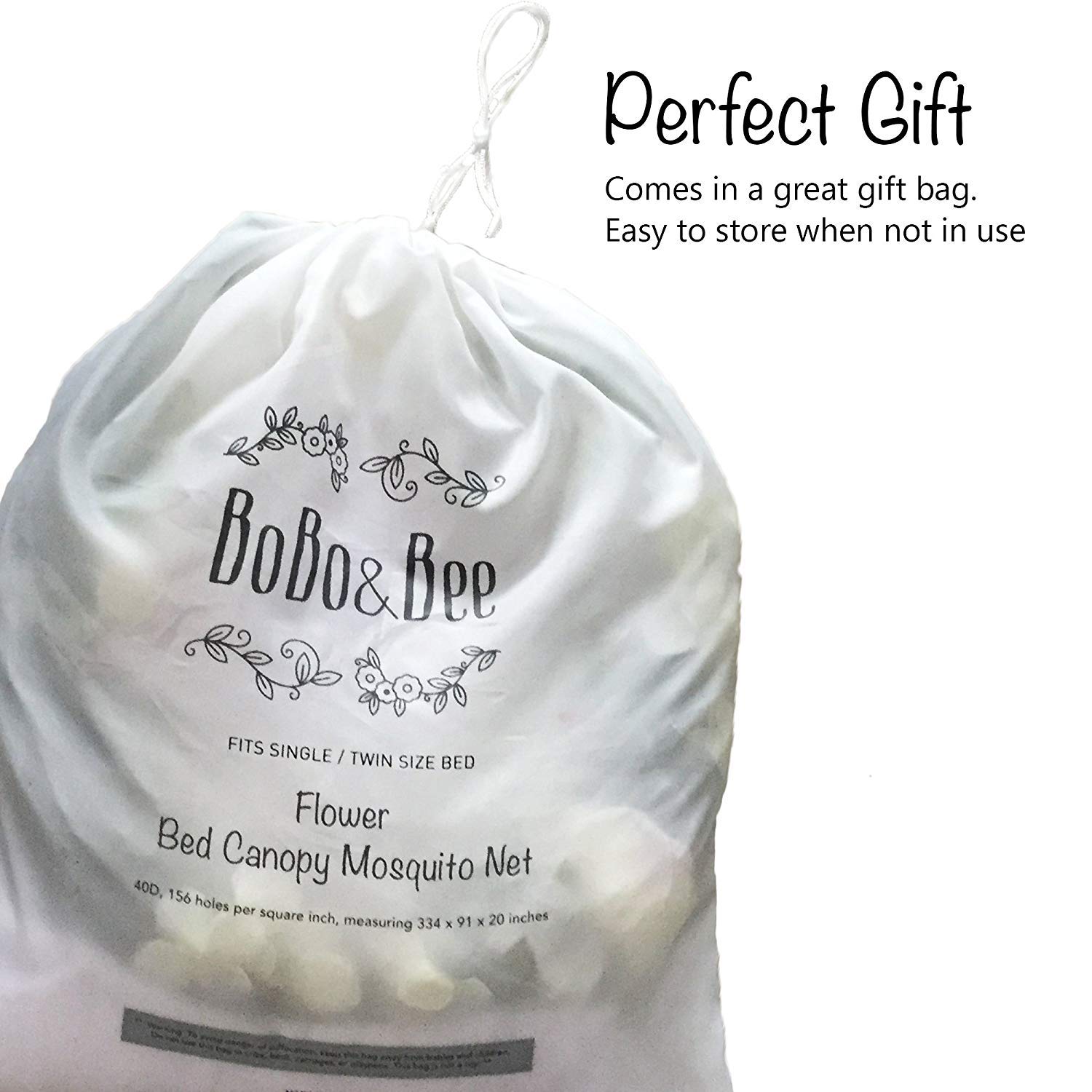 Bobo & Bee - Luxury Princess Bed Canopy Mosquito Net for Girls, Teens ...