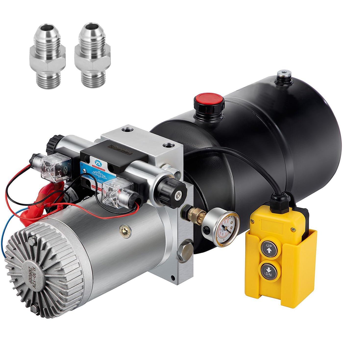 Hydraulic Pump – 8 Quart Iron Oil Tank, Double Acting Pump, 4M Control ...