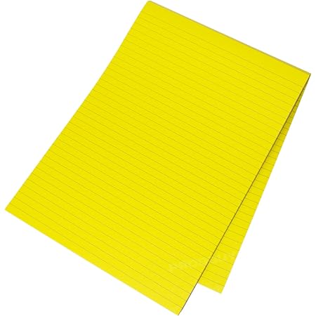 [Pack of 3] Visual Memory Aid A4 Bright Yellow 100 Page Paper Notepad ...