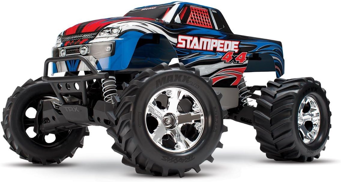 Amazon.com: Traxxas Stampede 4X4: 1/10 Scale 4wd Monster Truck, Blue ...