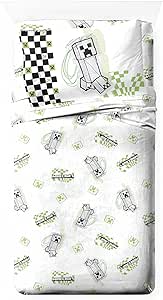 Amazon.com: Jay Franco Minecraft Creeper Twin Size Sheet Set - Super ...