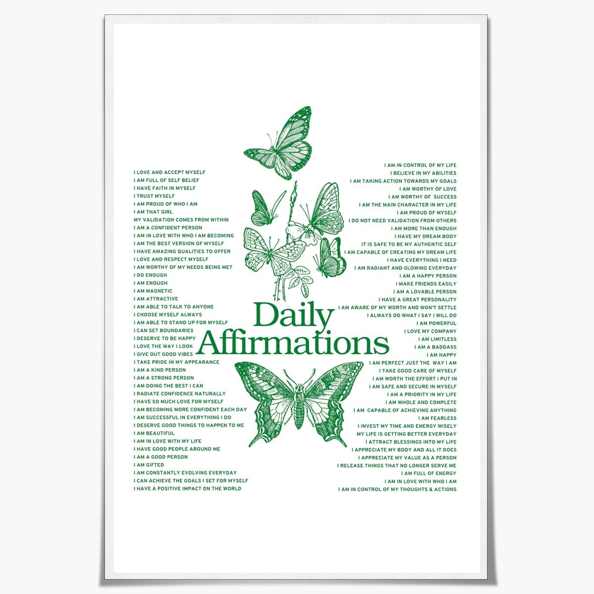 Amazon.com: Inspirational Quotes Canvas Wall Art Daily Affirmations ...