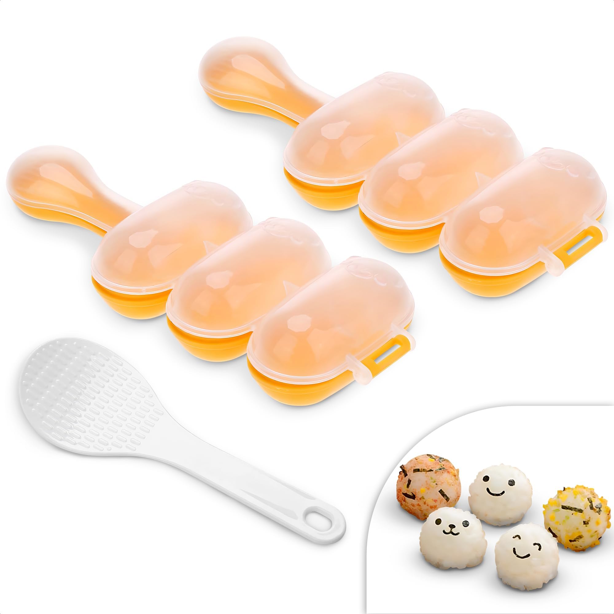 Amazon.com: Sanrio Hello Kitty Mini Rice Ball Musubi Mold Sushi Press ...