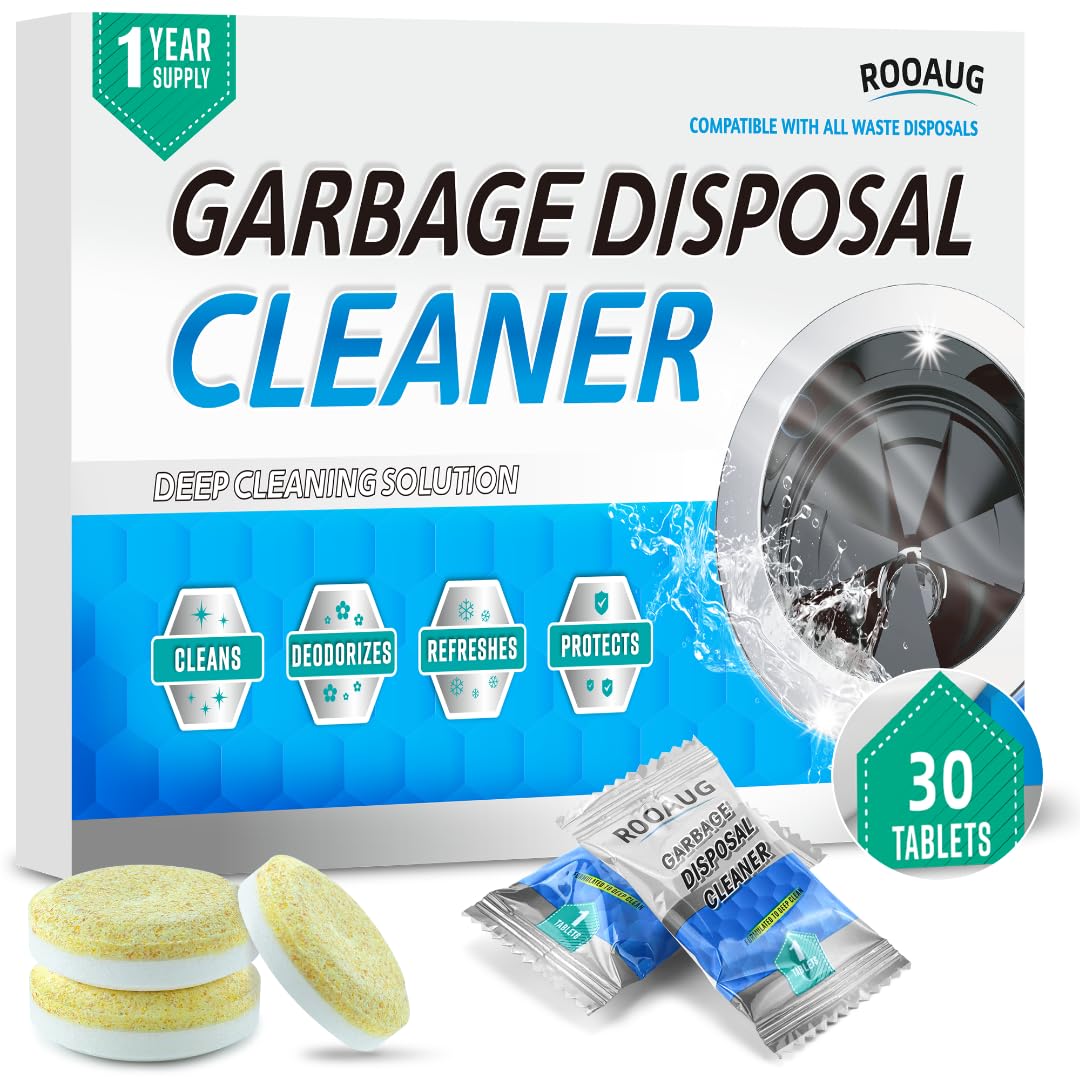 Amazon.com: ROOAUG Garbage Disposal Cleaner and Freshener Tablets-30 ...