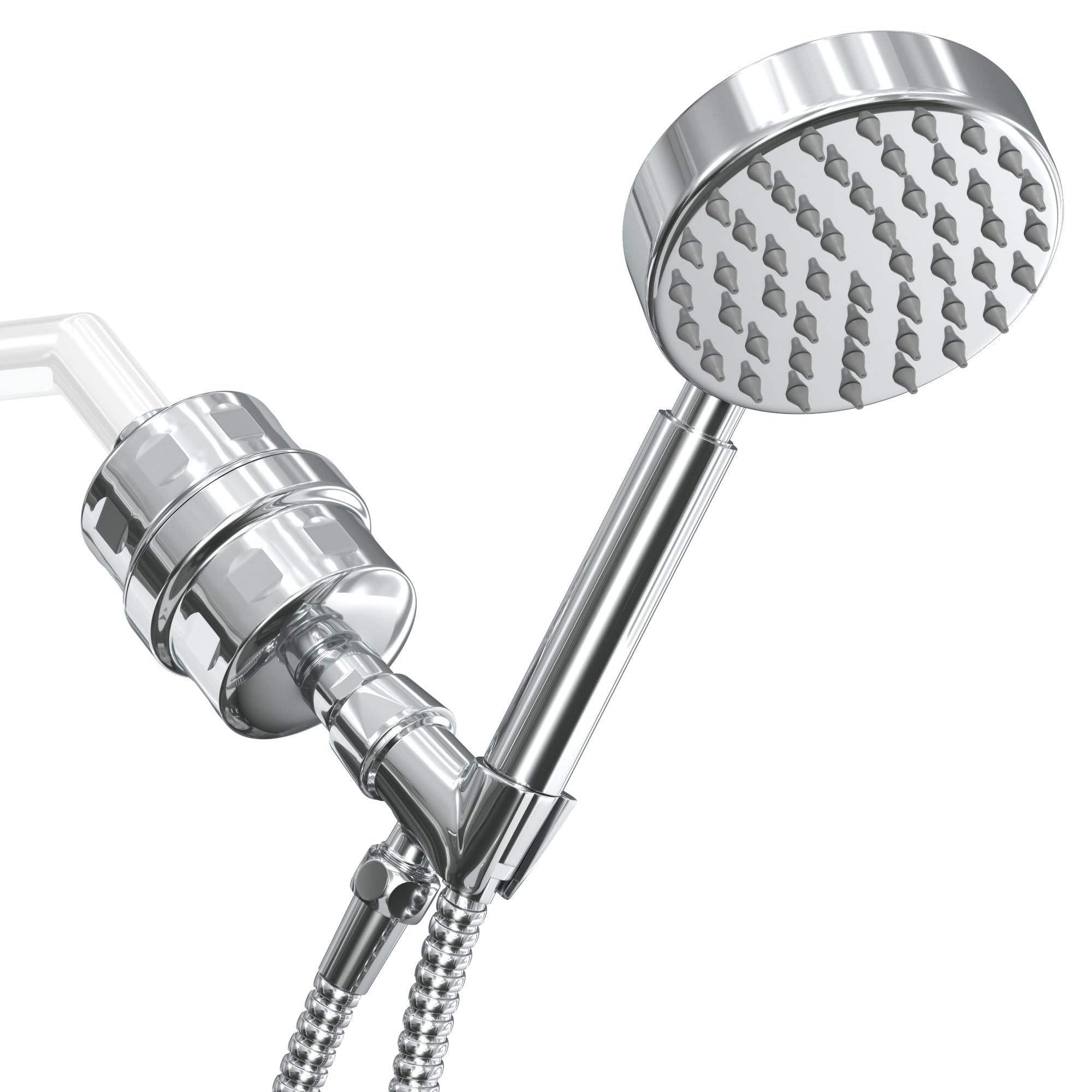 HammerHead Showers® All Metal Shower Head Filter with Handheld Shower ...