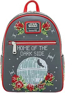 Amazon.com | Loungefly Star Wars Death Star Cross Stitch Mini Backpack ...