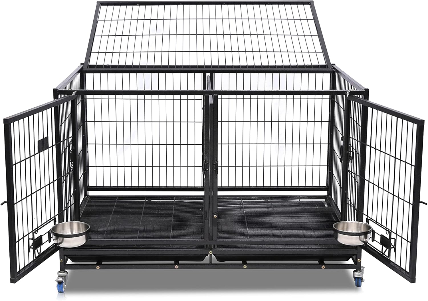 Buy Homey Pet-43 All Metal Open Top Stackable Heavy Duty Cage(Upper) w ...