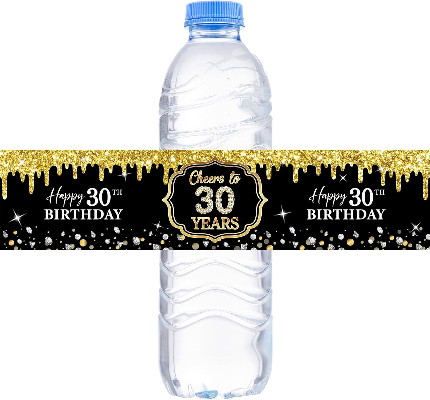 Amazon.com: WOWOPA 32Pcs Cheers to 30 Years Water Bottle Labels, Happy ...