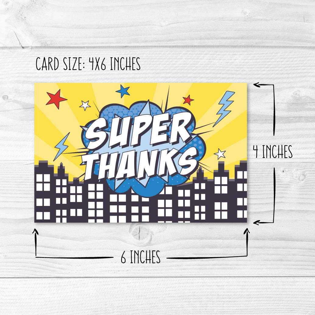 Superhero Thank You Card Wording
