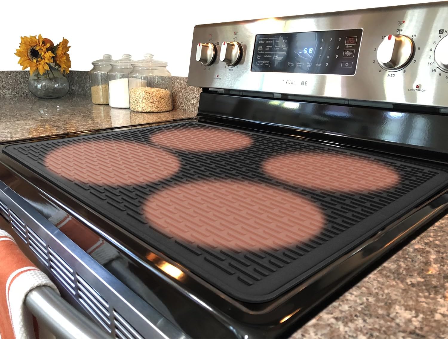 Amazon.com: Stove Top Cover for Electric Stove - Thermochromic Silicone ...