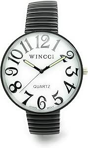 Amazon.com: Wincci Mens Ladies Jumbo Big Numbers Stretch Elastic Band ...