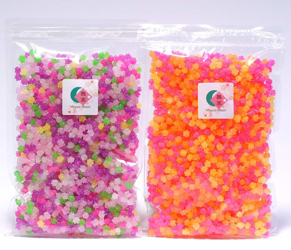 Amazon.com : Mayca Moon Konpeito Japanese Tiny Sugar Candy Crystal type ...